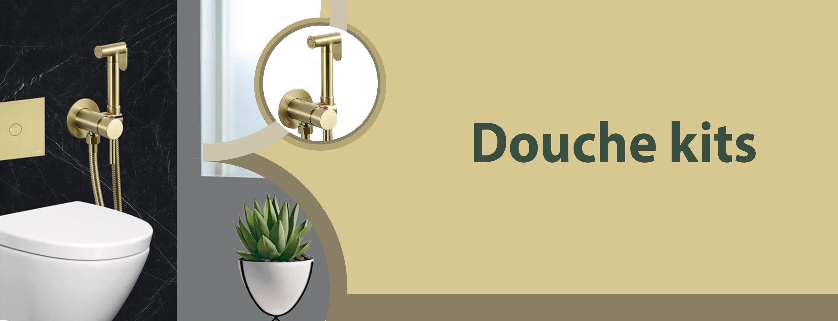Brushed Gold Douche Shower Kit | Bronze Douche Sets and Bidet Taps ...