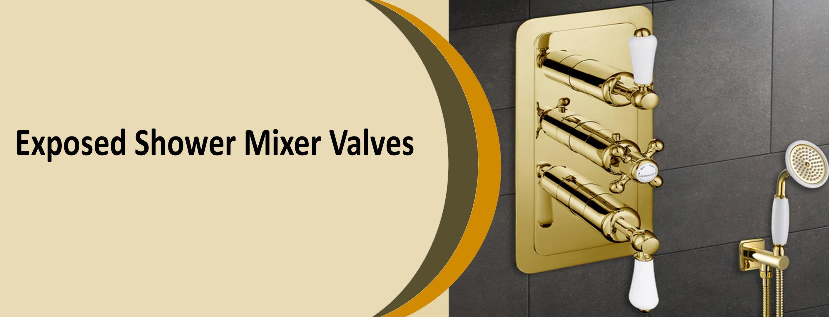 Gold Modern Exposed Shower Valves | Brass Shower Mixer Valve – Gold ...