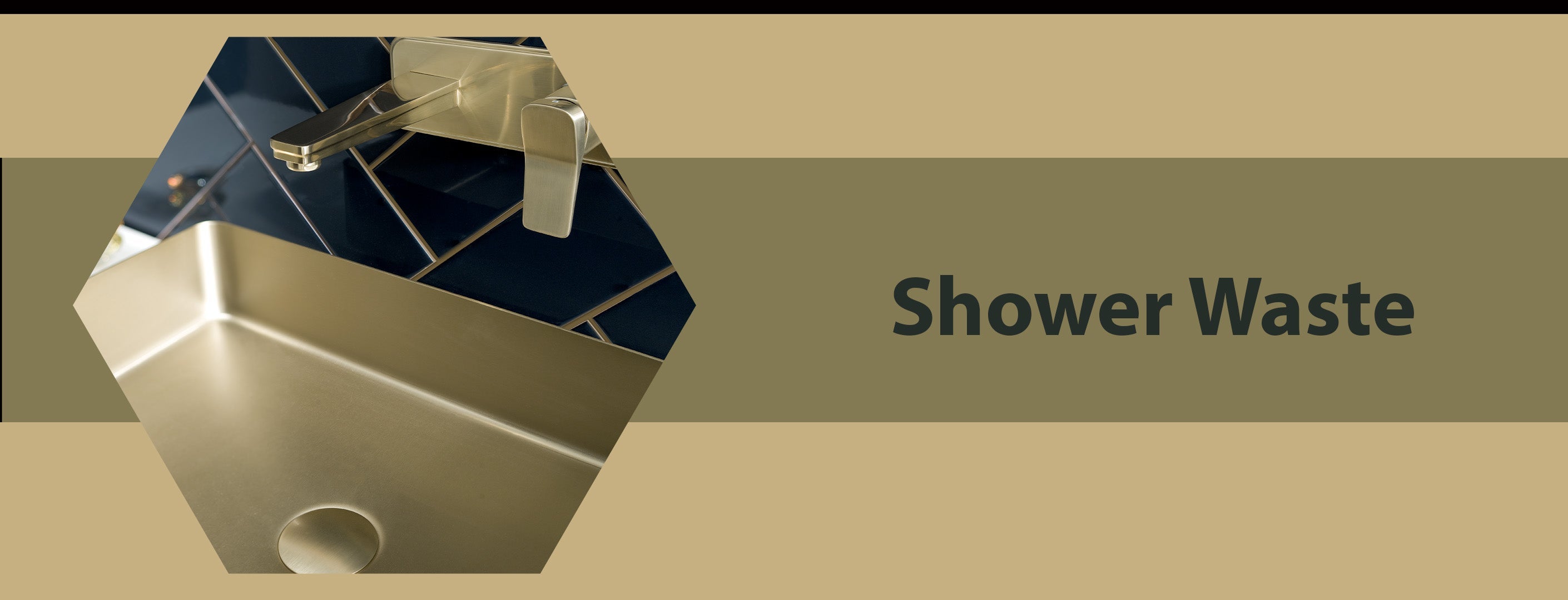 Brushed Gold Shower Wastes and Traps | Shower Tray Accessories