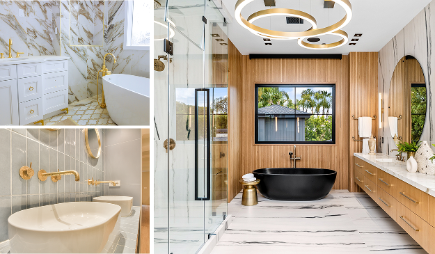 Stunning Gold Kitchen Taps and Brushed Brass Bathroom Taps