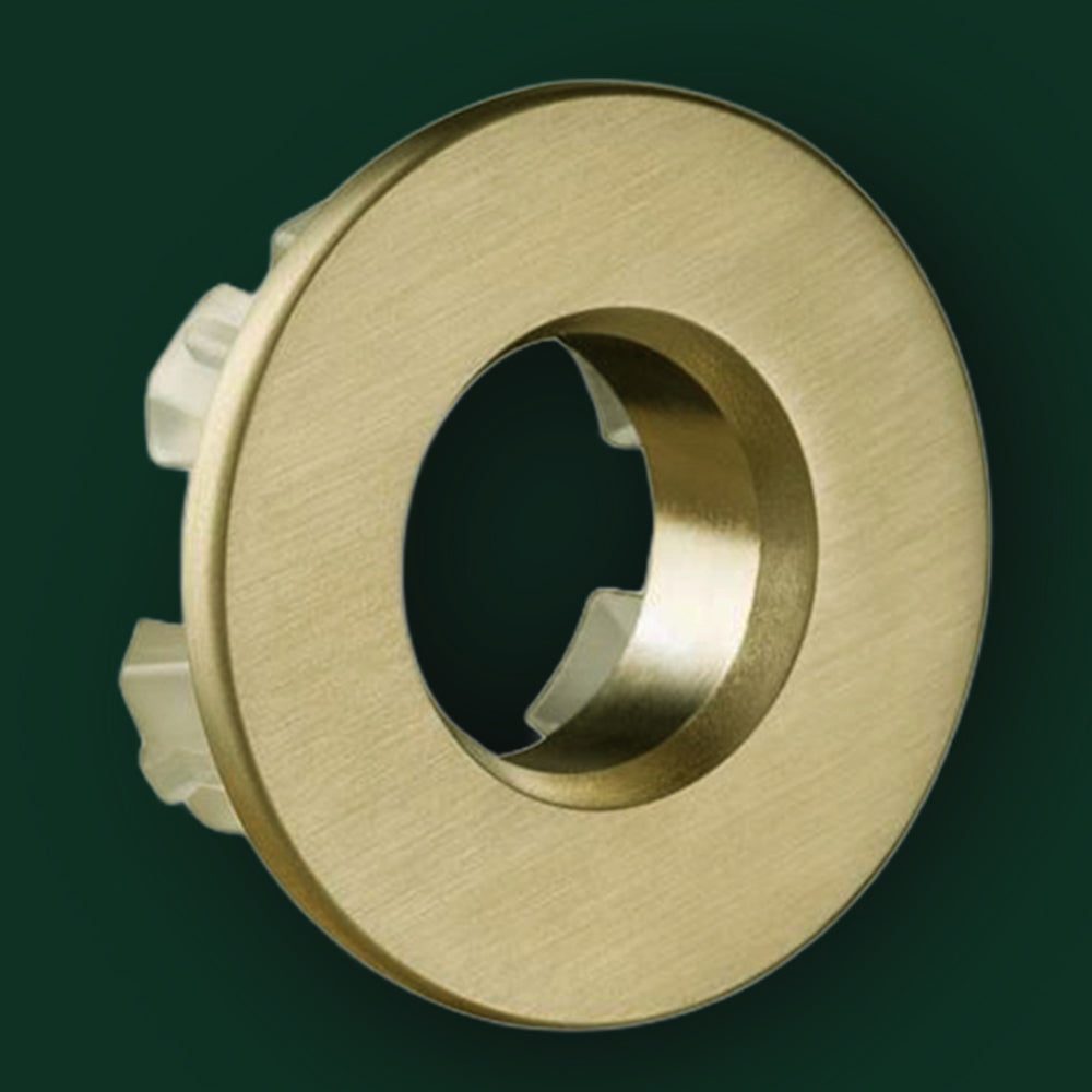 Copper Sink Trim Overflow Rings For Bathroom Kitchen Basins 2-Pack Gold ...